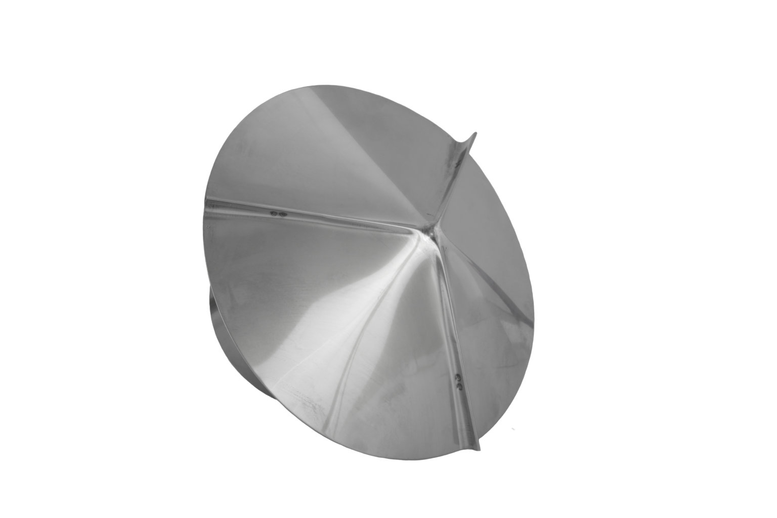 Cone Top Round Chimney Cap with Screen - Stainless Steel