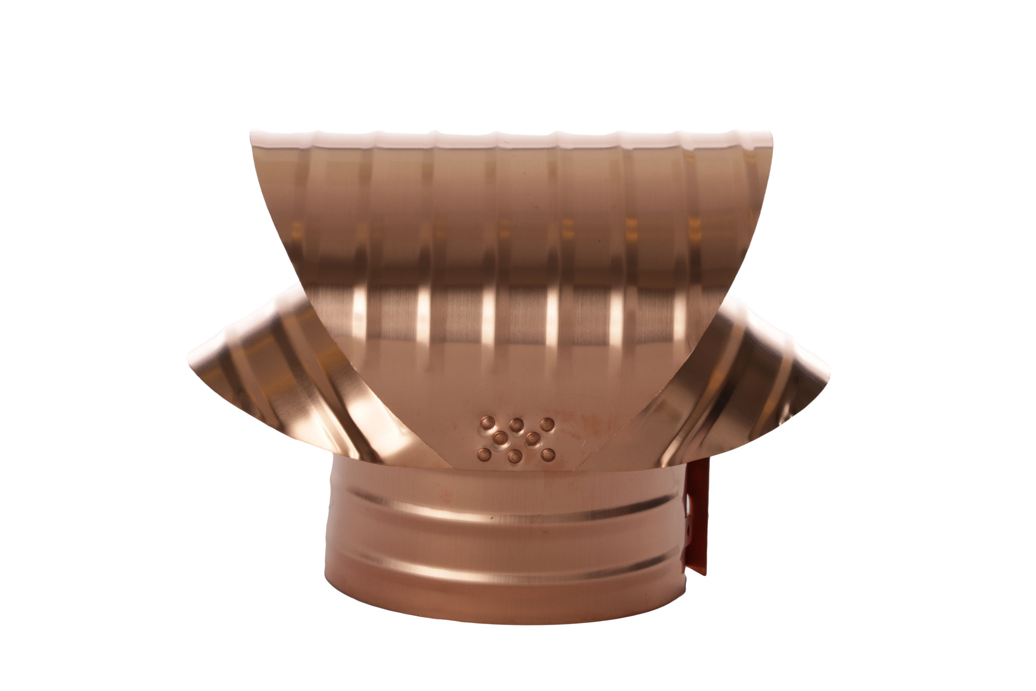 Famco Round Base Chimney Vacuum Cap Copper Famco