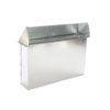 Rectangular Wall Vent 3.25 x 14 inch - Galvanized | FAMCO
