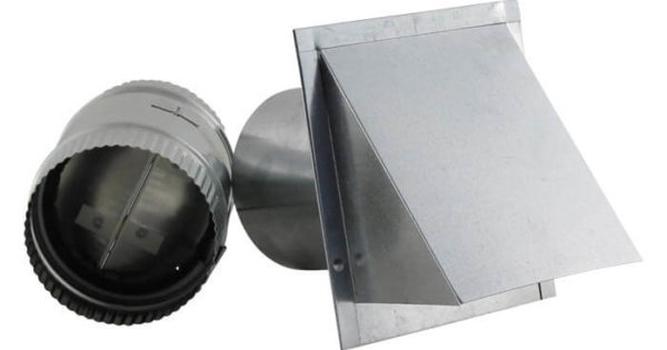 Wall Vent - Reversible Backdraft Damper – Galvanized
