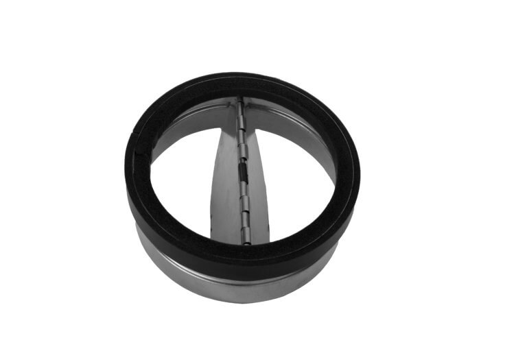 Inline Butterfly Backdraft Damper – Galvanized | FAMCO
