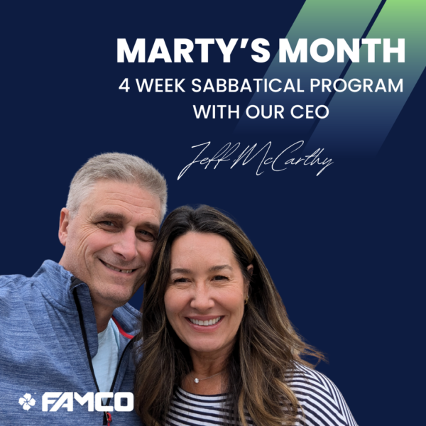 Marty's Month Sabbatical Program with Jeff McCarthy | FAMCO